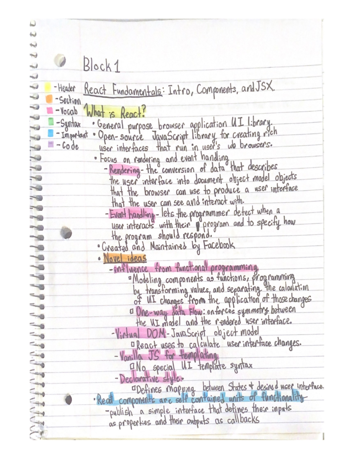 React notes - COP 5659 - Studocu