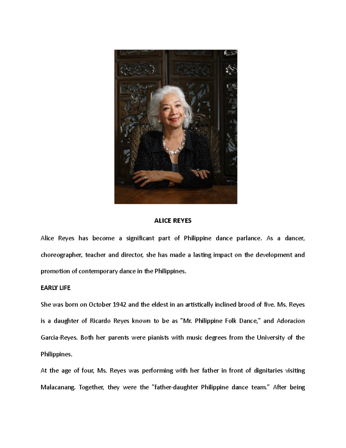 contemporary music - ALICE REYES Alice Reyes has become a significant ...