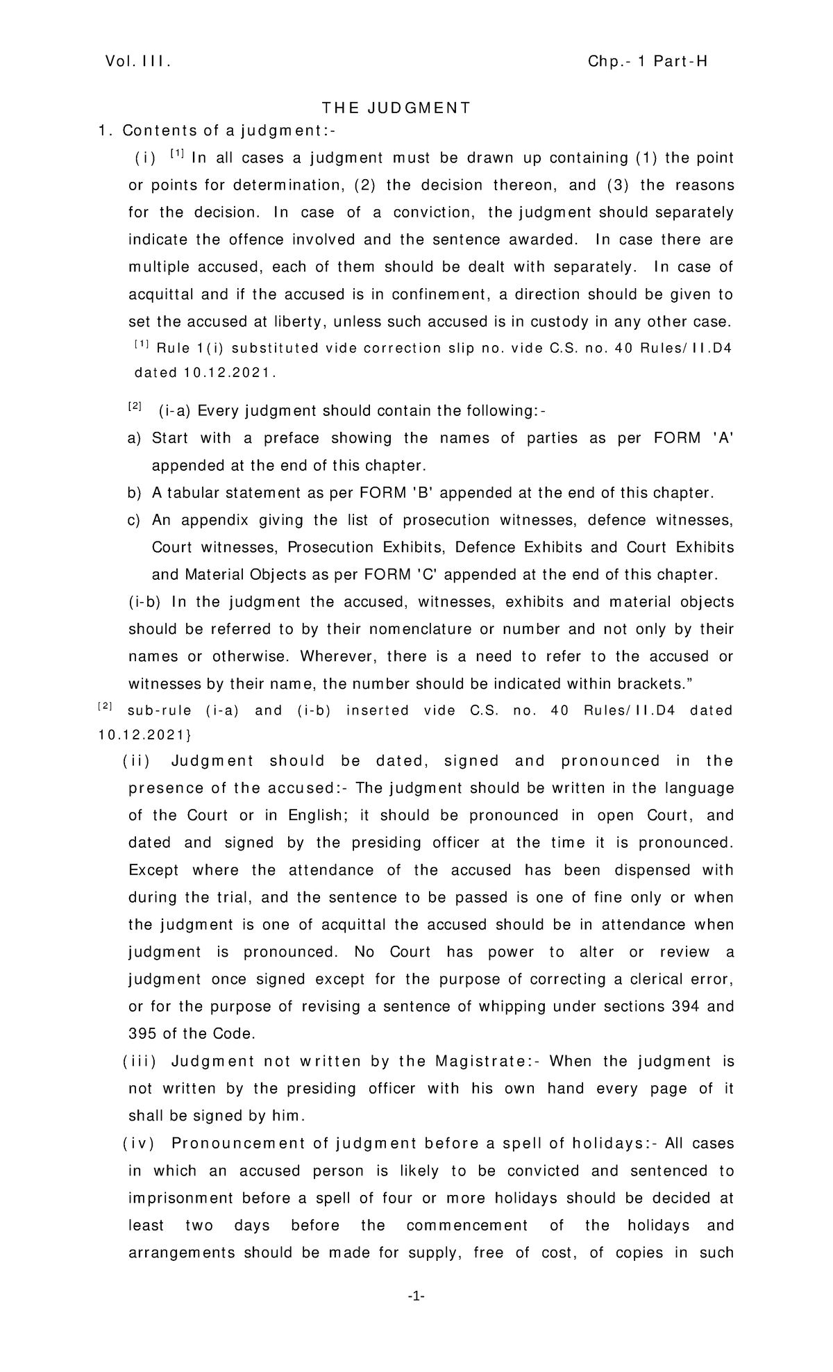 Chap1part H - Lecture notes with the current legislative provisions and ...