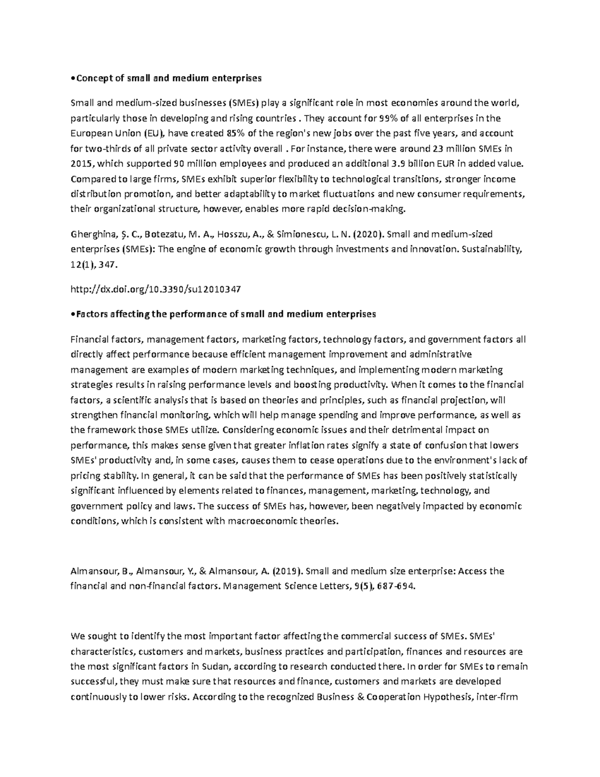 RRL-WPS Office - Rrl for research document - Concept of small and ...