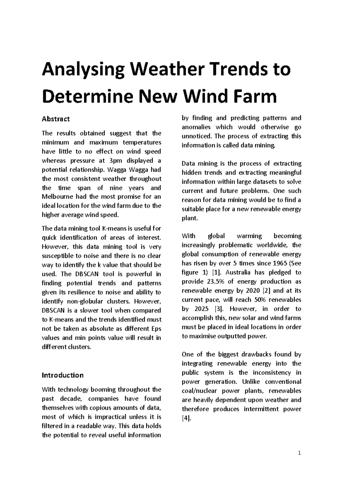 DM Report Sample 2019-2 - Analysing Weather Trends to Determine New ...