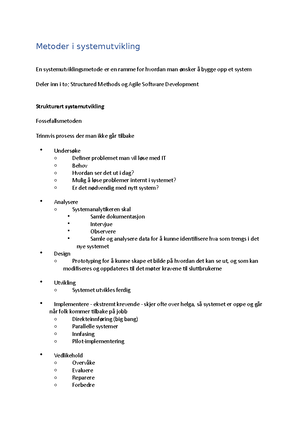 Forelesing 2 - forelesnings notater. - Alle programmer har denne struktur Start Inndata 2- her ...