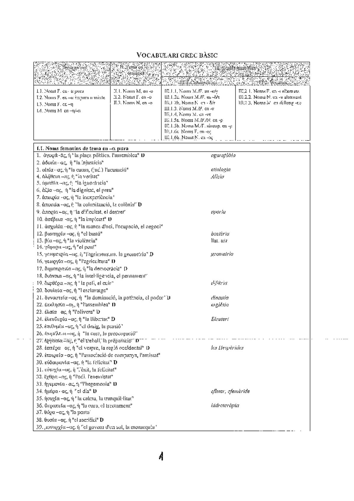Apuntes Gramàtica grega Vocabulari - Gramàtica grega - Studocu