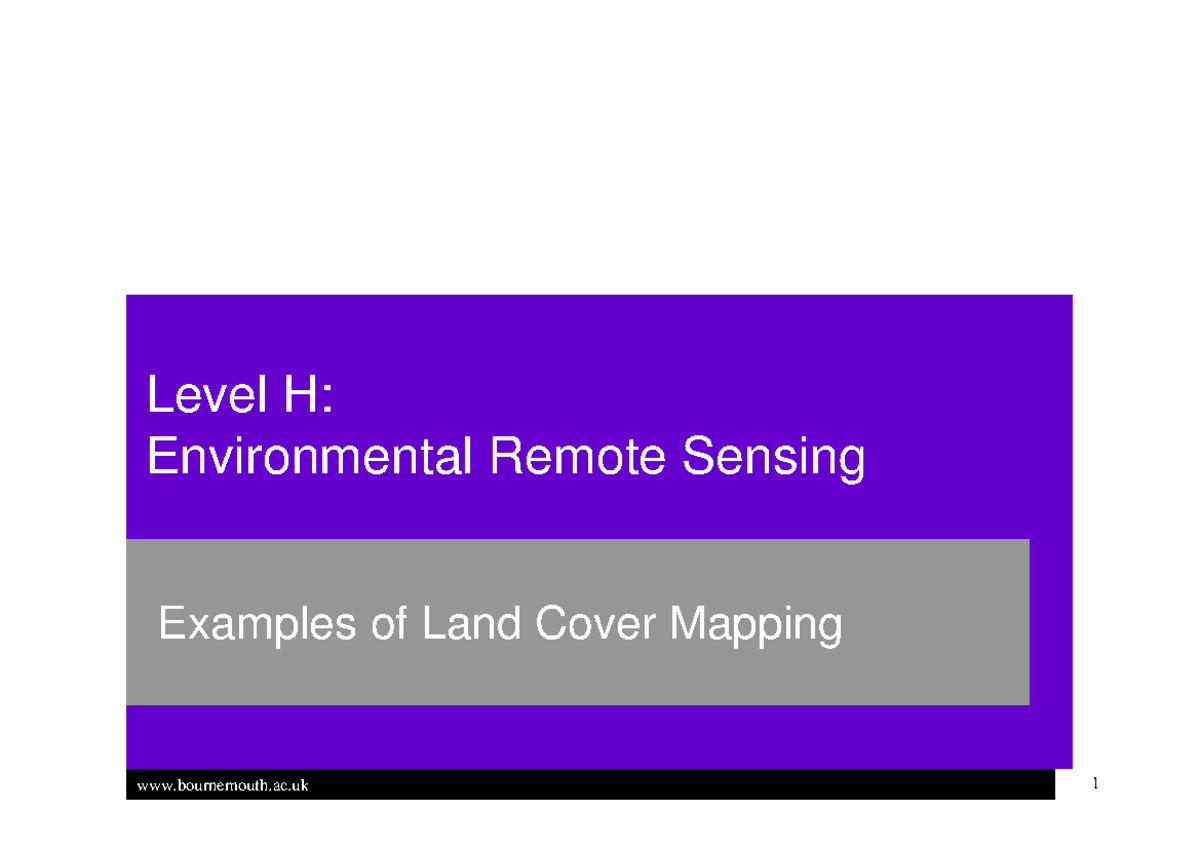 6-7. Image classification examples of land cover mapping - Examples of ...