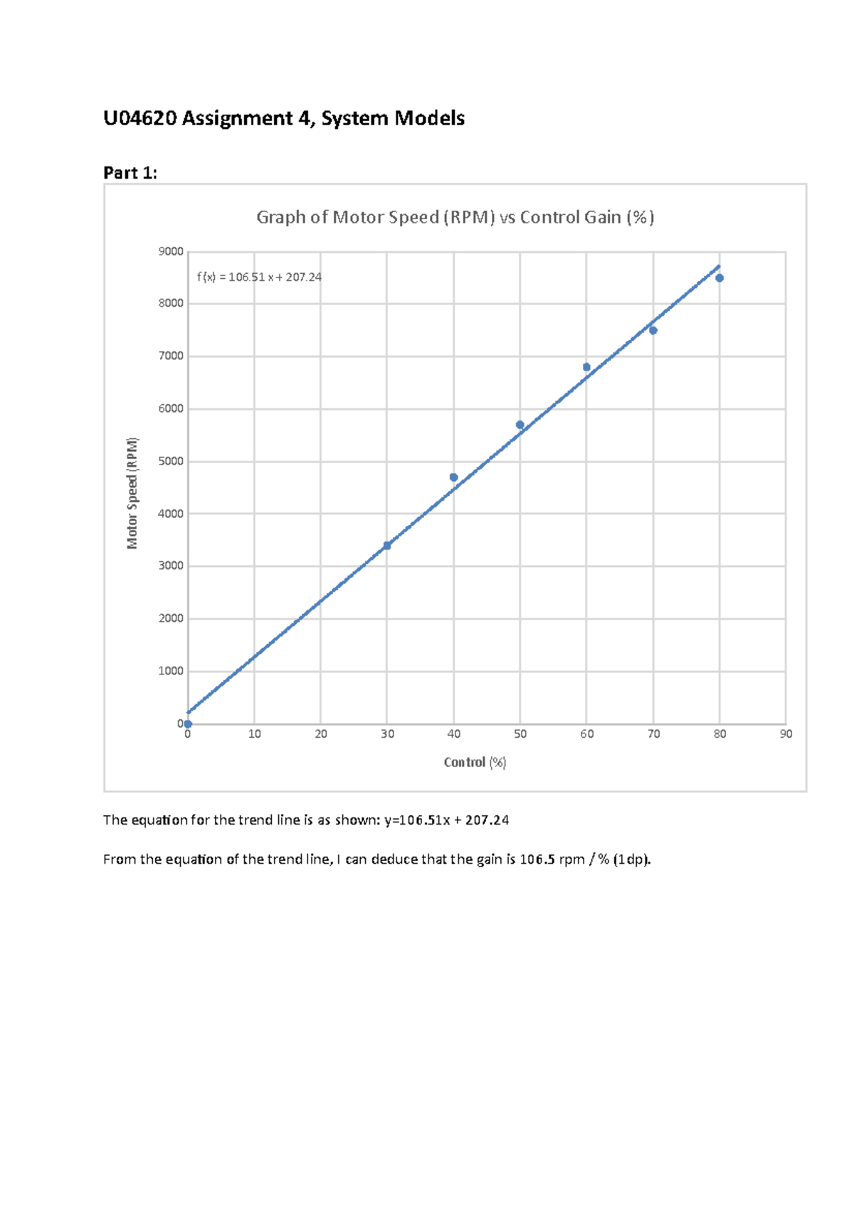 Control Tech Final CW - U04620 Assignment 4, System Models Part 1 ...
