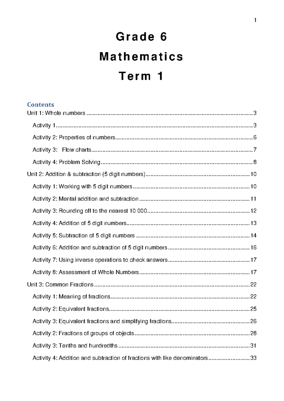 Grd 6 Maths T1 2018 approved - M a t h e m a t i c s - G r a d e - T e ...