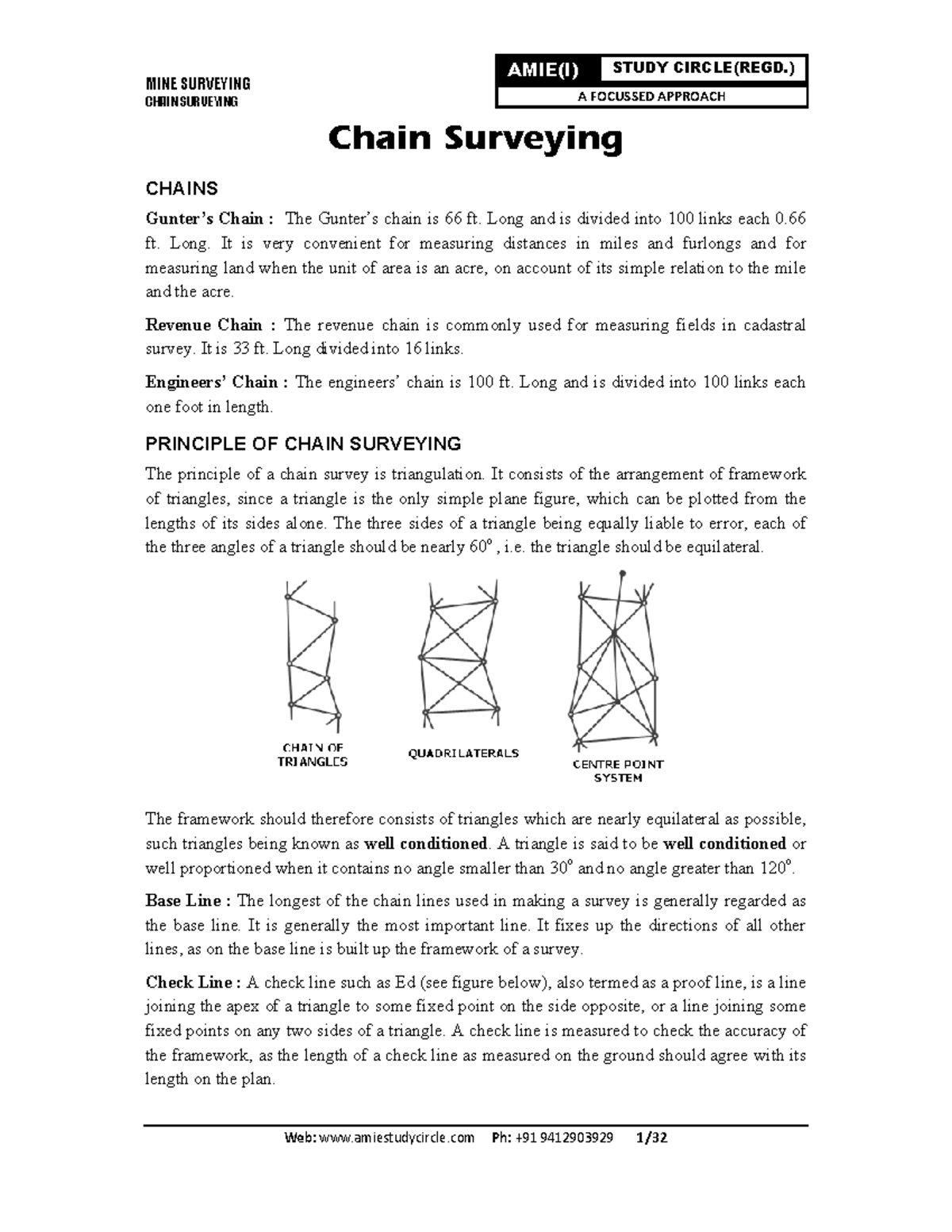 Free-samples amie chapters chain surveying mine surveying - MINE ...