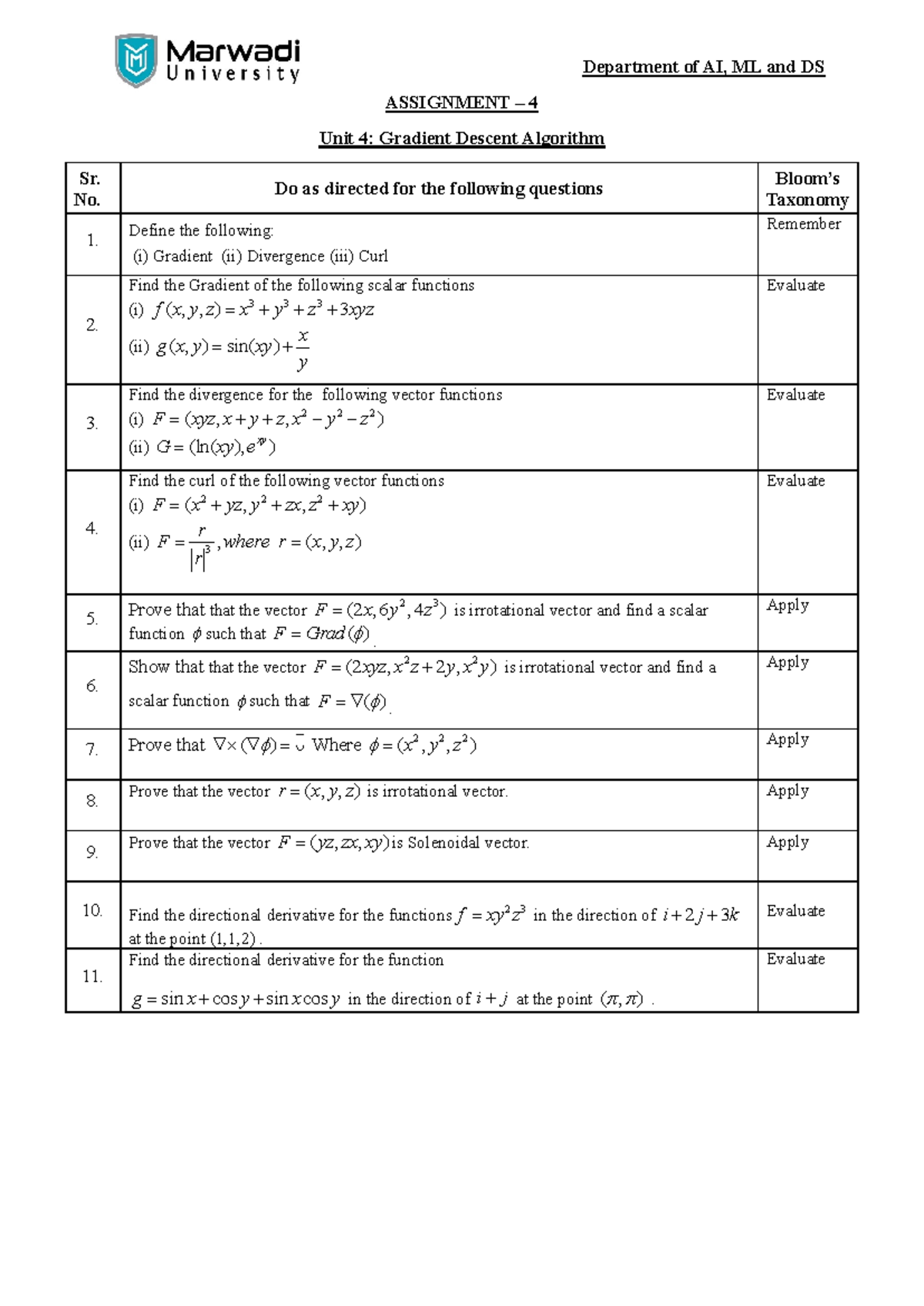 EContent 1 2024 11 11 02 35 55 Assignment 4Gradient Descent ...