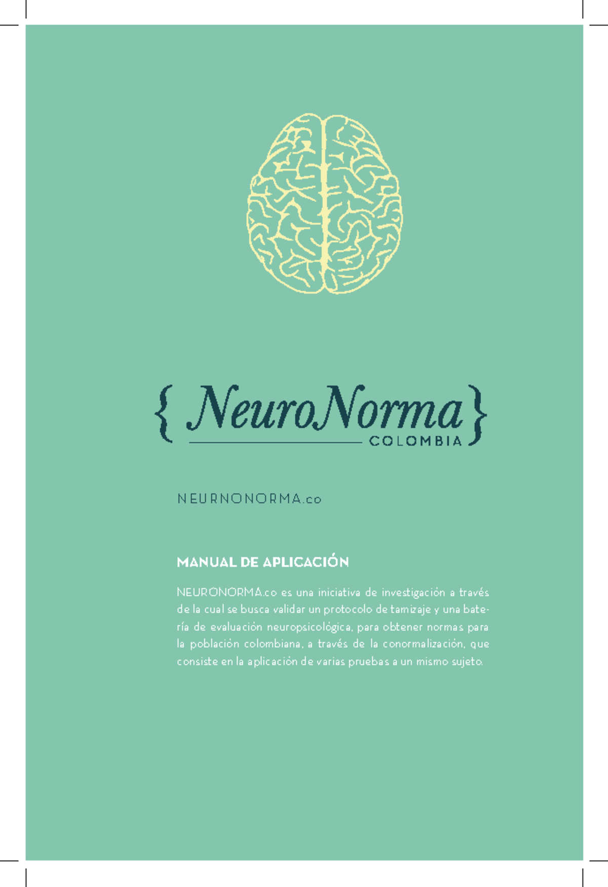 Manual Neuronorma Colombia - 60 NEURONORM A NEURNONORMA MANUAL DE ...