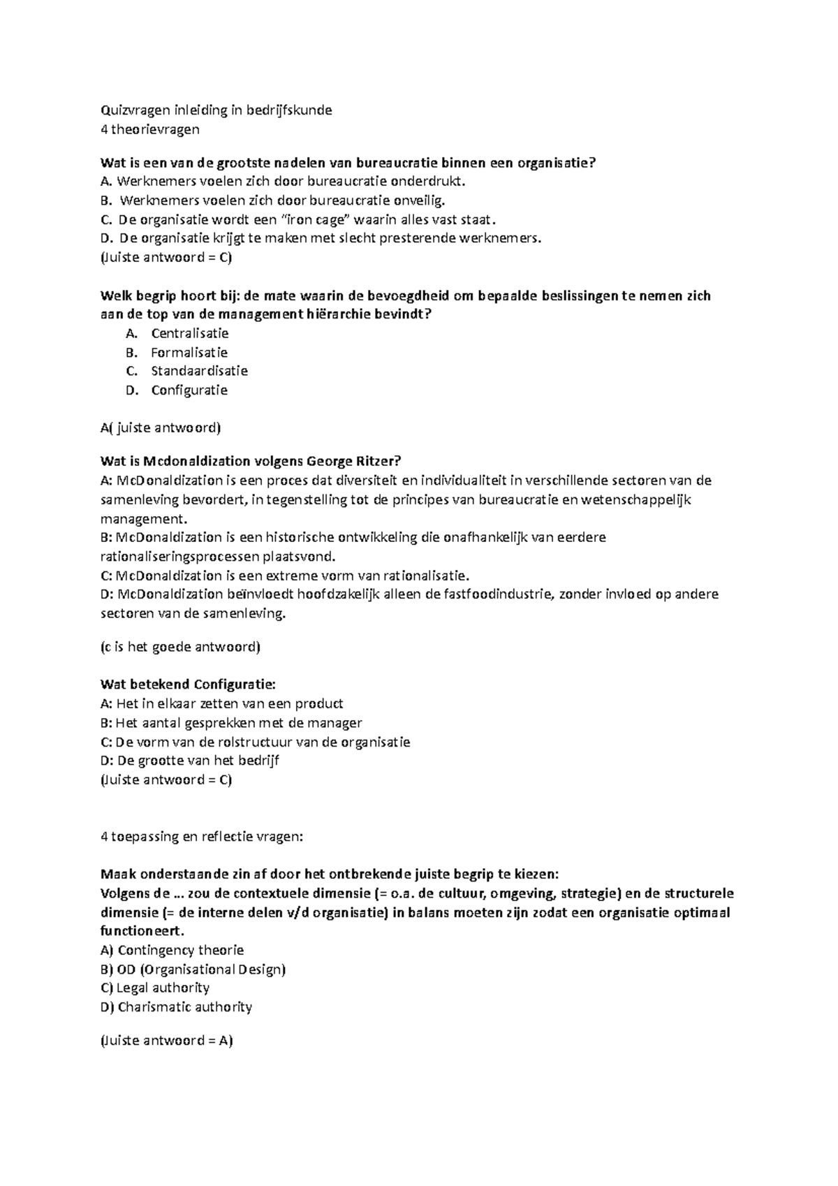 T&R quizvragen week 40 groep 12 team3 - Quizvragen inleiding in ...