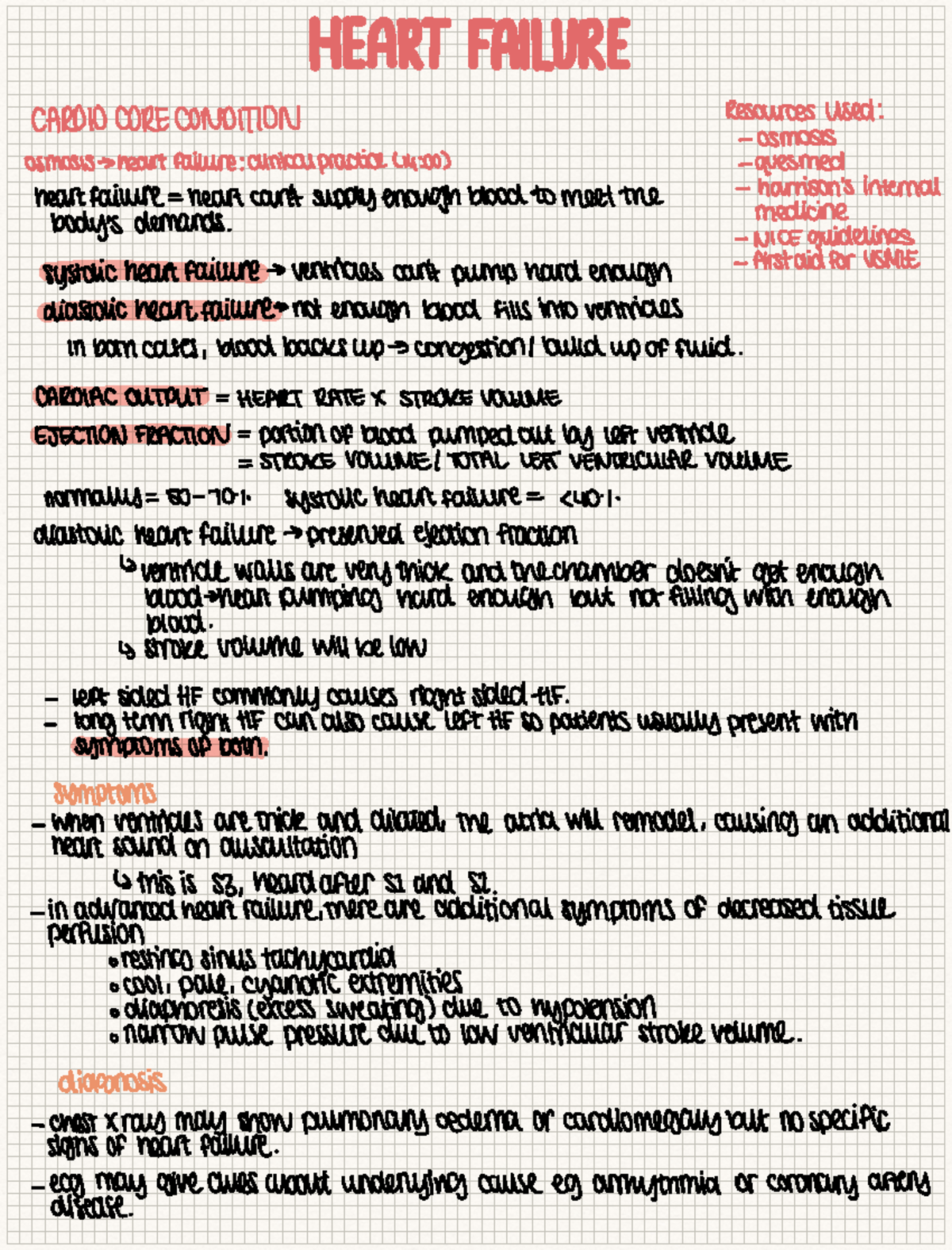 Heart Failure - HEART FAILURE CARDIOCORECONDITION Fogg sus ed osmosis ...