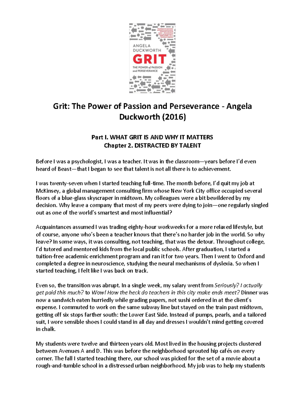 Grit - Grit: The Power of Passion and Perseverance - Angela Duckworth ...