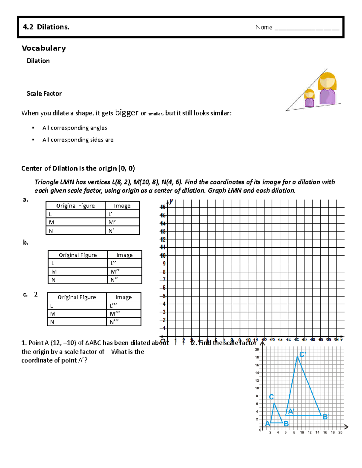 4.2 Notes Dilations - vvb - 4 Dilations. Name ...