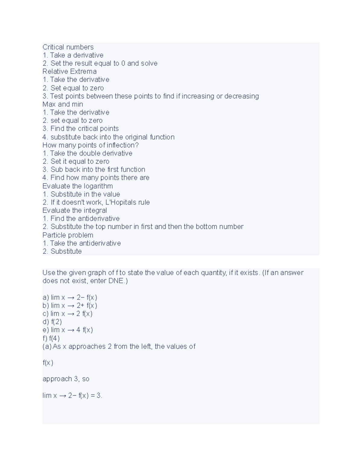 Math 181 - notes and practice - Math 16200 - Purdue - Studocu