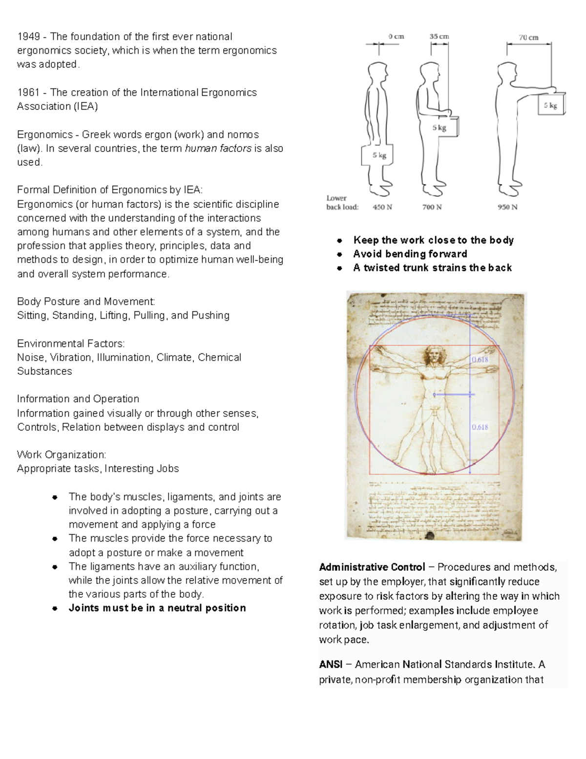 [IEShikawa] Ergonomics Reviewer - 1949 - The foundation of the first ever national ergonomics ...