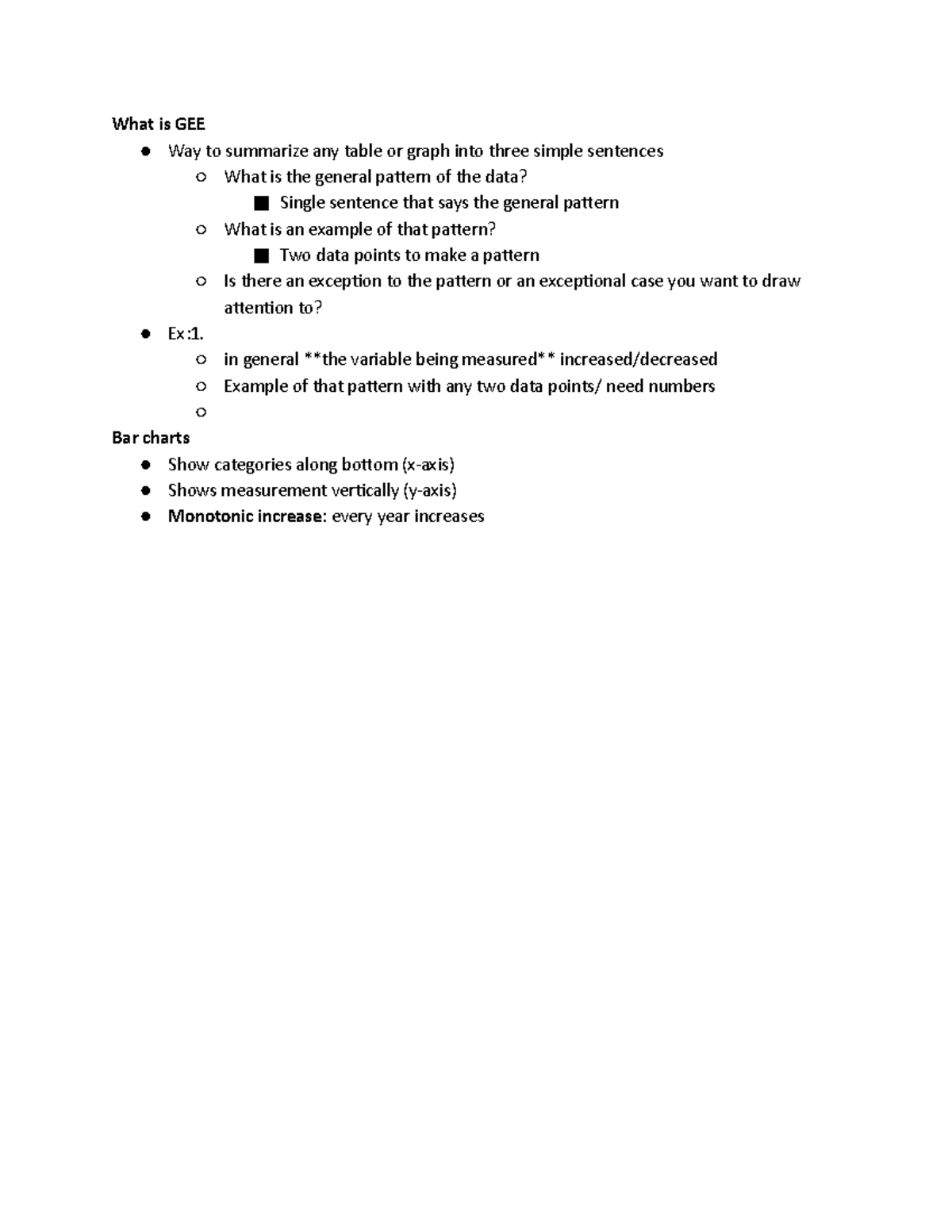 Unit 2 - Unit 2 notes/ Z-score/ - What is GEE Way to summarize any ...