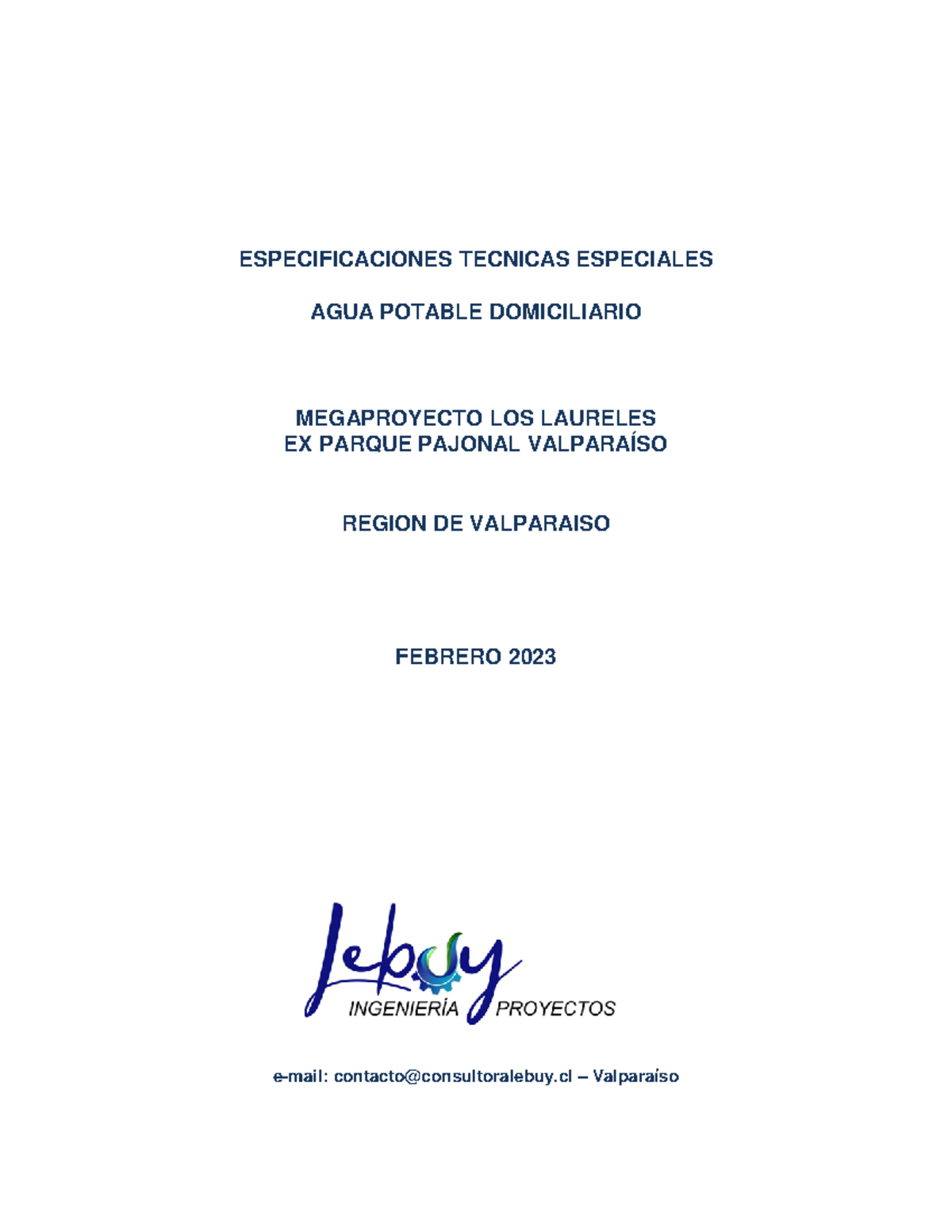 ETE AP Domiciliaria - EETT - ESPECIFICACIONES TECNICAS ESPECIALES AGUA POTABLE DOMICILIARIO ...