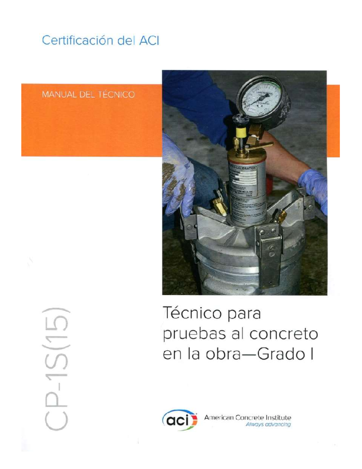 Nuevo Manual TÉ Cnico ACI Grado 1 - i MANUAL DEL TÉCNICO Programa del ...