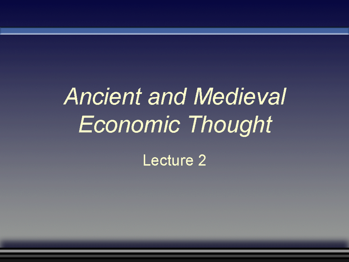 Ancient Economics 4343 fall 2015 - Ancient and Medieval Economic ...