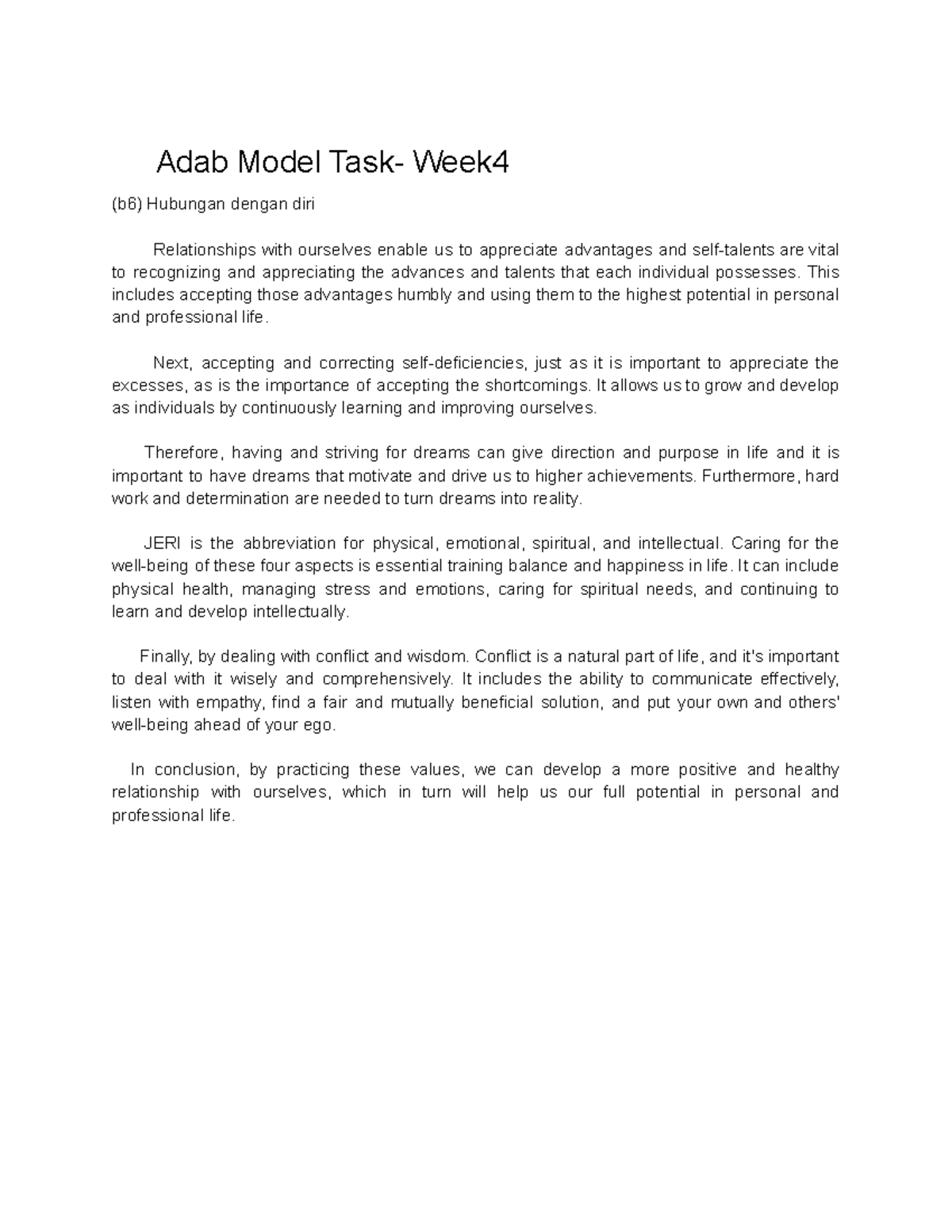 Adab Model Task- Week4 - noted - Adab Model Task- Week (b6) Hubungan ...