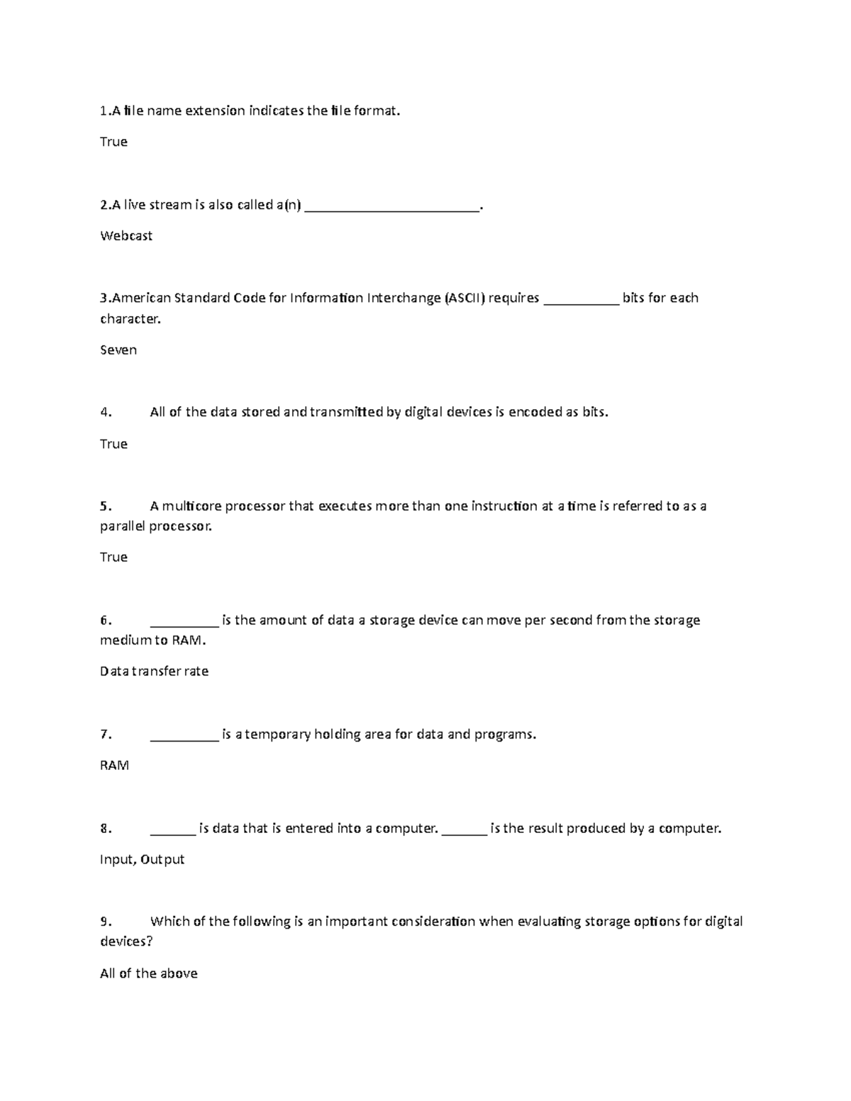 Information Technology Final Exam 01 1 File Name Extension