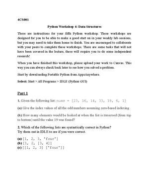 Python Revision - Programming Revision - Week 3 Overview Operators in ...