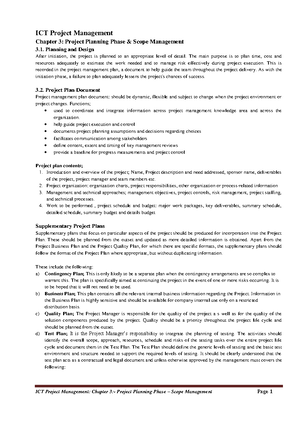 Chapter 4 - Project Planning Phase - Time management - ICT Project ...