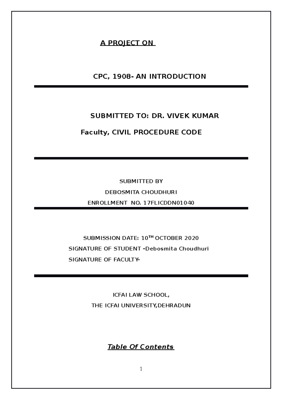 CPC Project - An introduction to CPC - A PROJECT ON CPC, 1908- AN ...