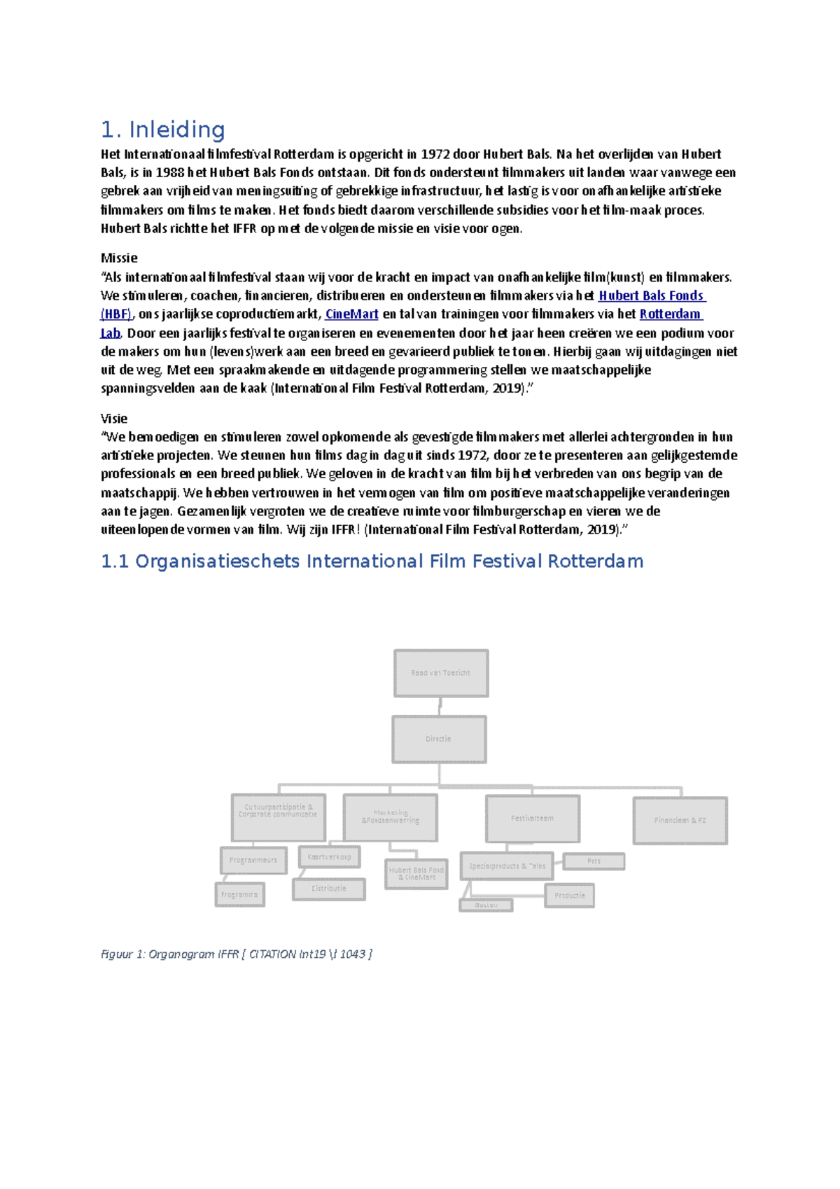 Voorbeeld van OO-rapport tot en met TK - 1. Inleiding Het ...