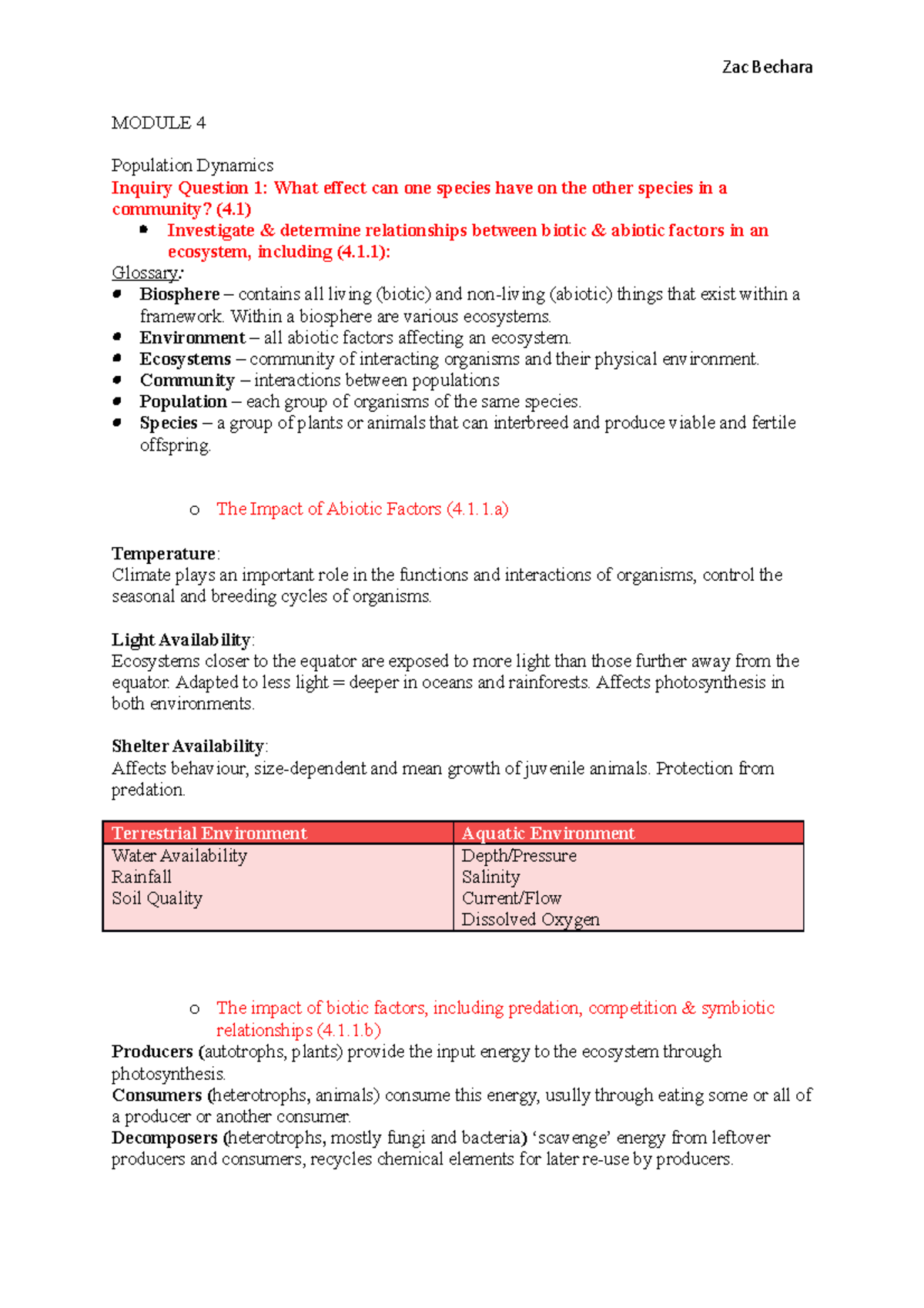 Module 4 - Prelim Biology Revised copy - MODULE 4 Population Dynamics ...