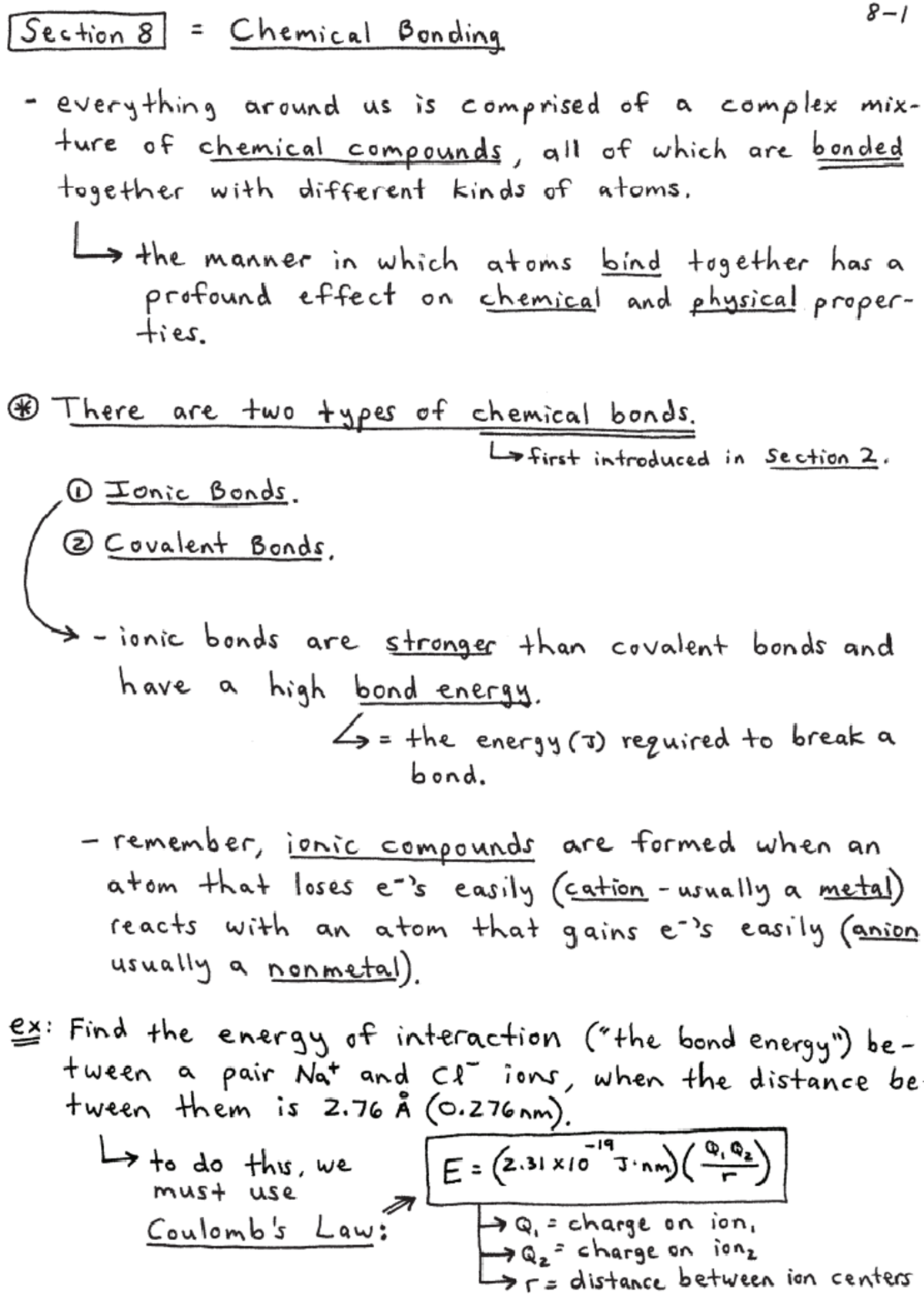 1 - Chemical bonding quick lecture notes - 1 - CHEM 1031 - Studocu