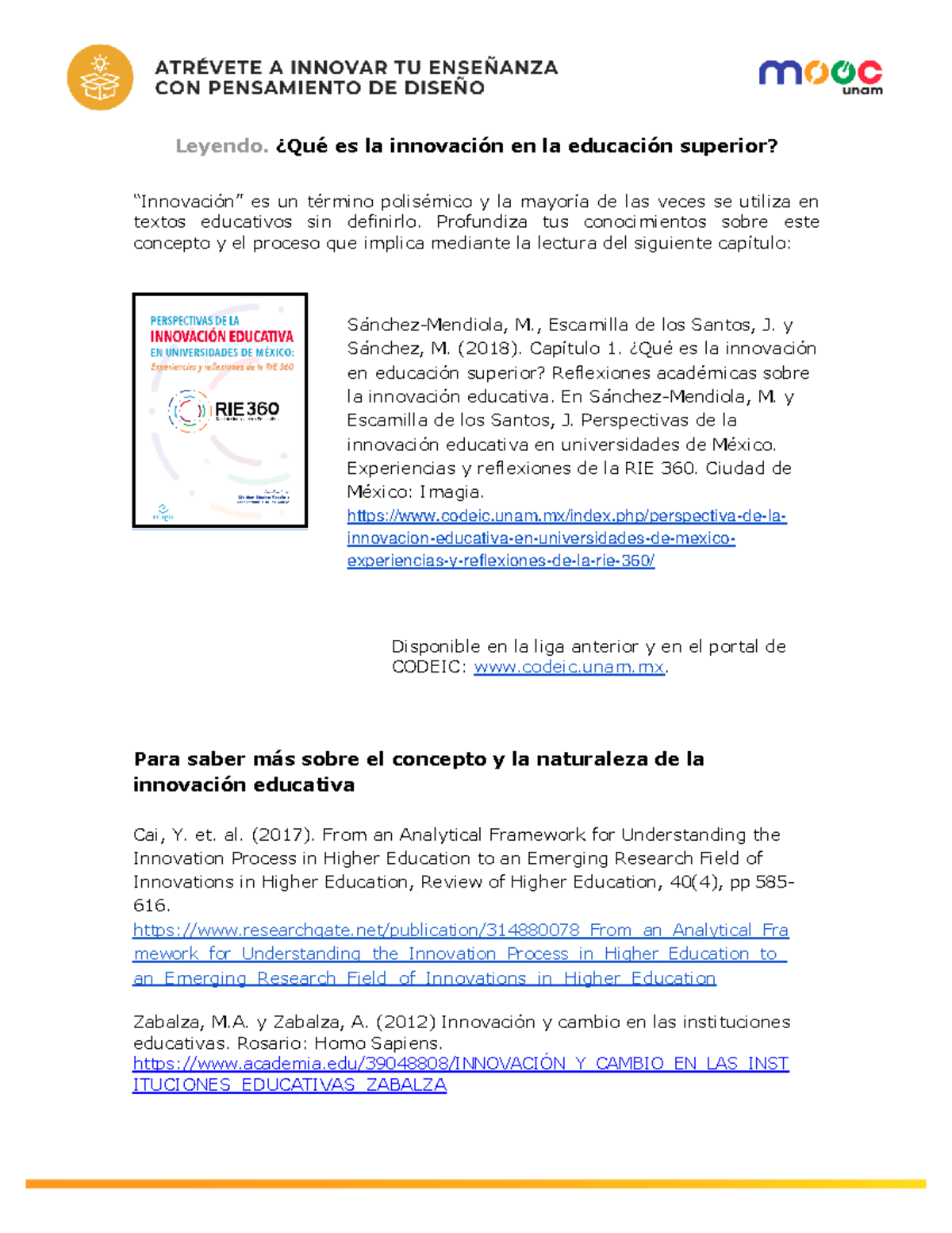 Que Es La Innovacion En La Educacion Superior Leyendo ¿qué Es La 7200