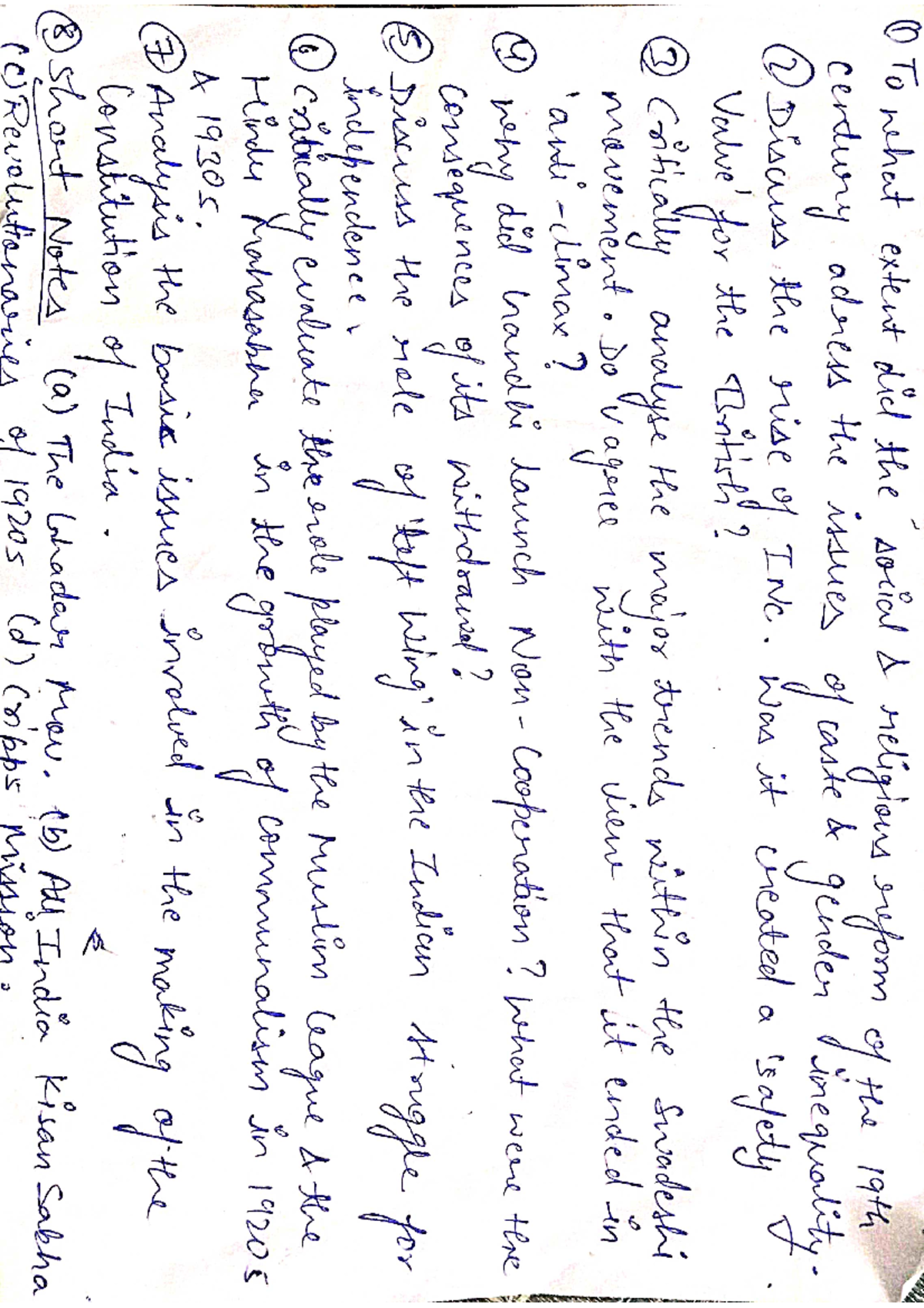 Past year question papers history - 22518 - Studocu