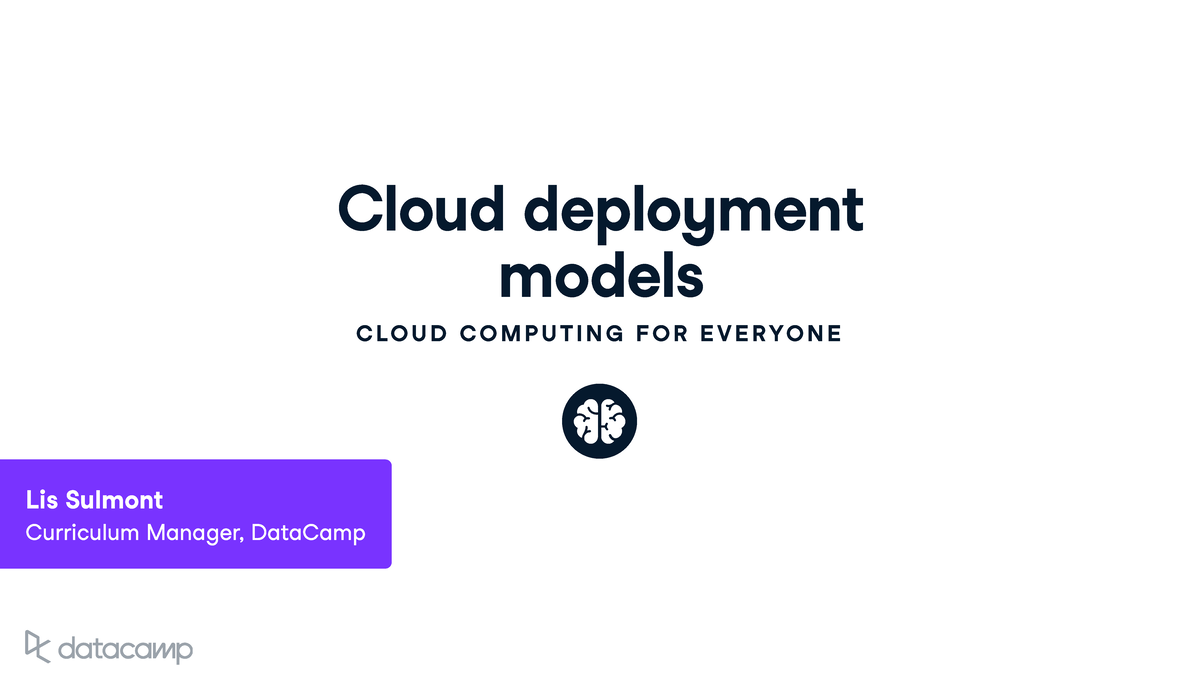 Cloud deployment models - Cloud deployment models CLOUD COMPUTING FOR EVERYONE Lis Sulmont - Studocu
