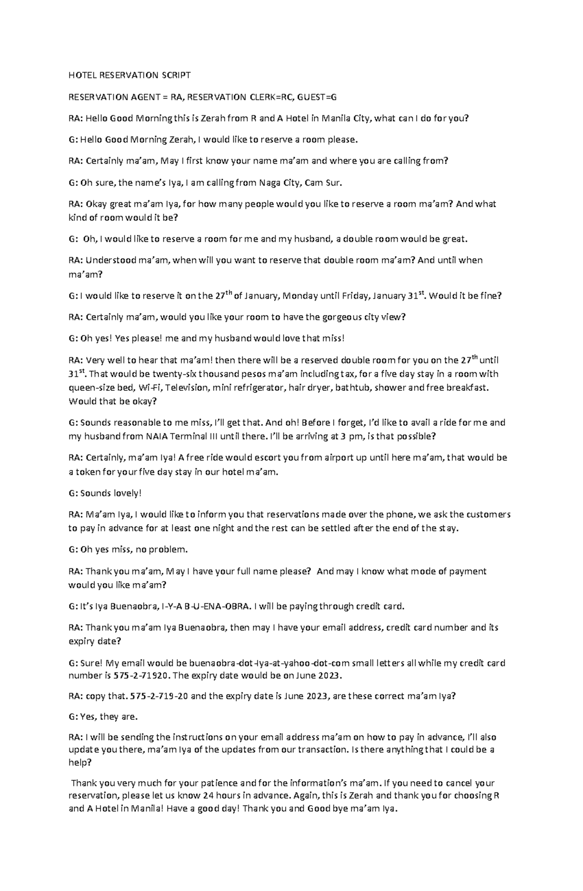 Hotel-reservation-script compress - HOTEL RESERVATION SCRIPT ...