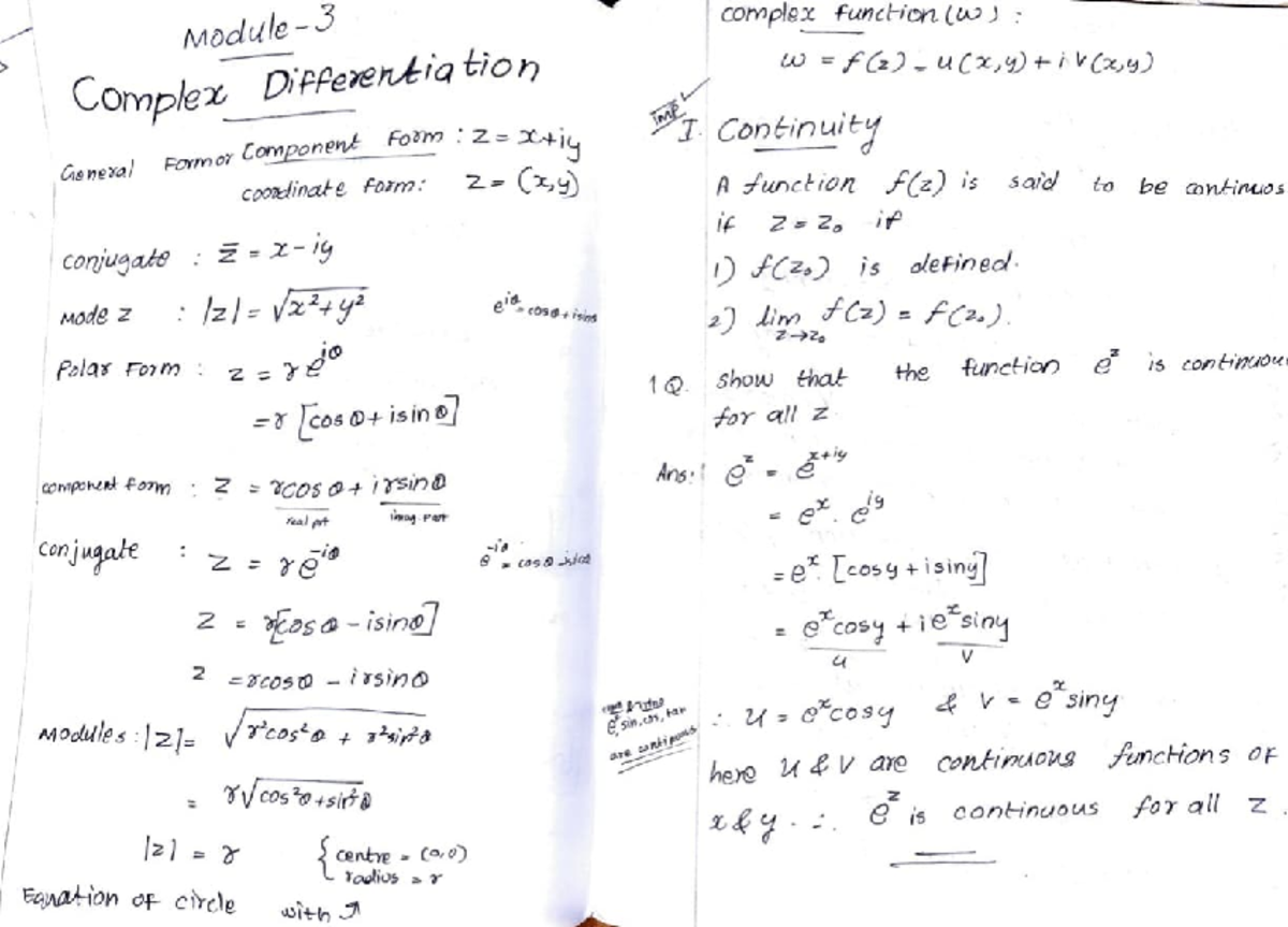 Maths mod 3 part 1 - Simple lecture notes - Partial Differential ...
