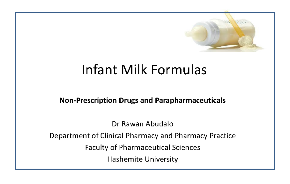 Infant Milk Formulas - NO THING - Infant Milk Formulas Non-Prescription ...