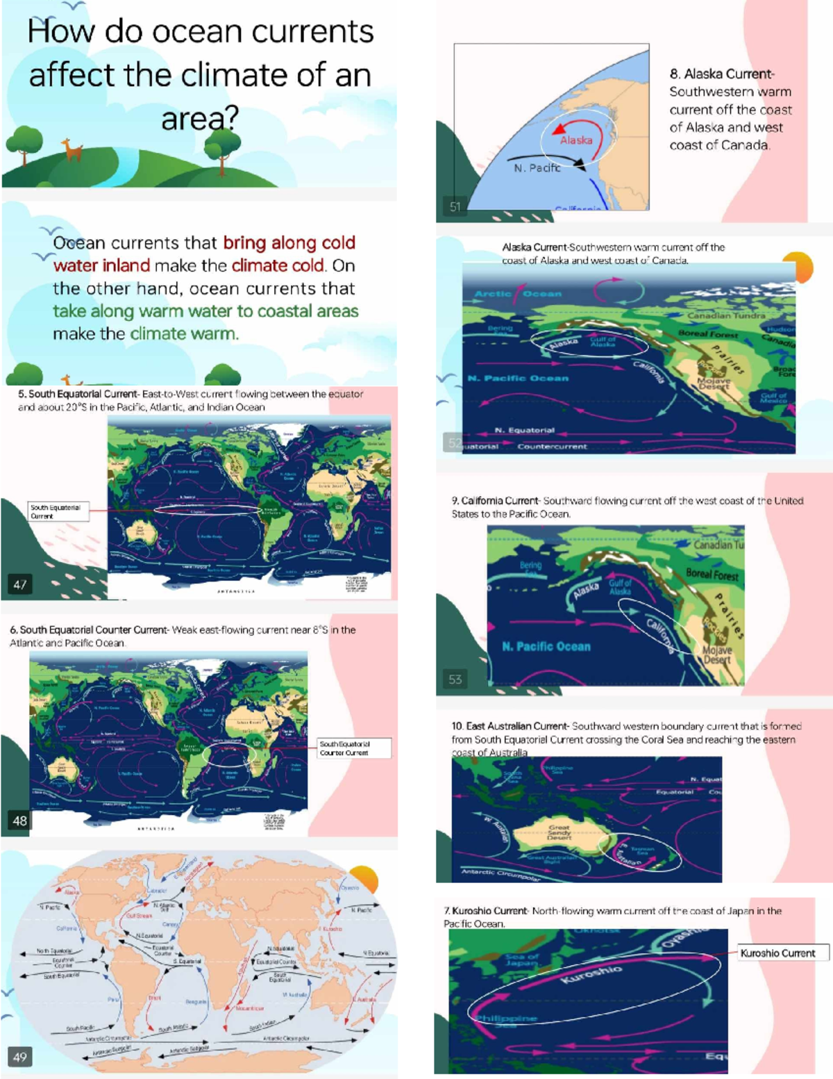 Ocean currents print - Science, Technology and Society - Studocu