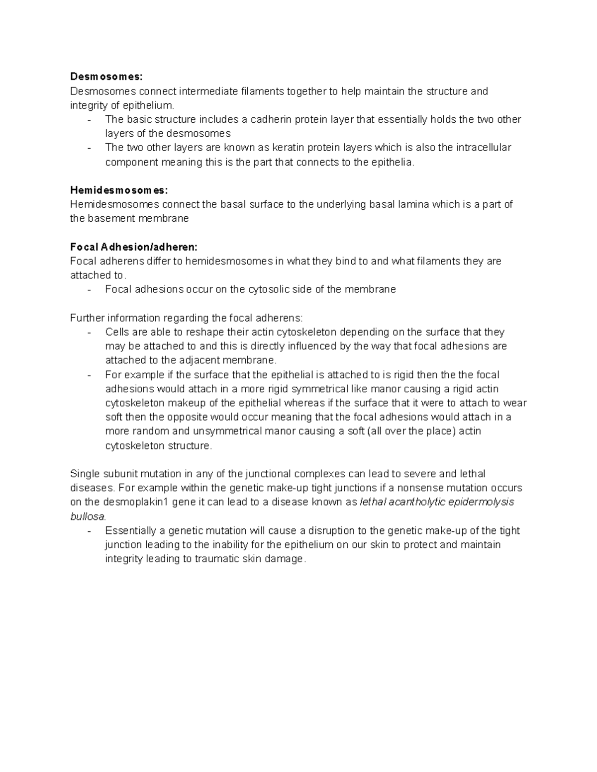 BIOM2011 - All lecture notes excluding endocrinology and cardiac ...