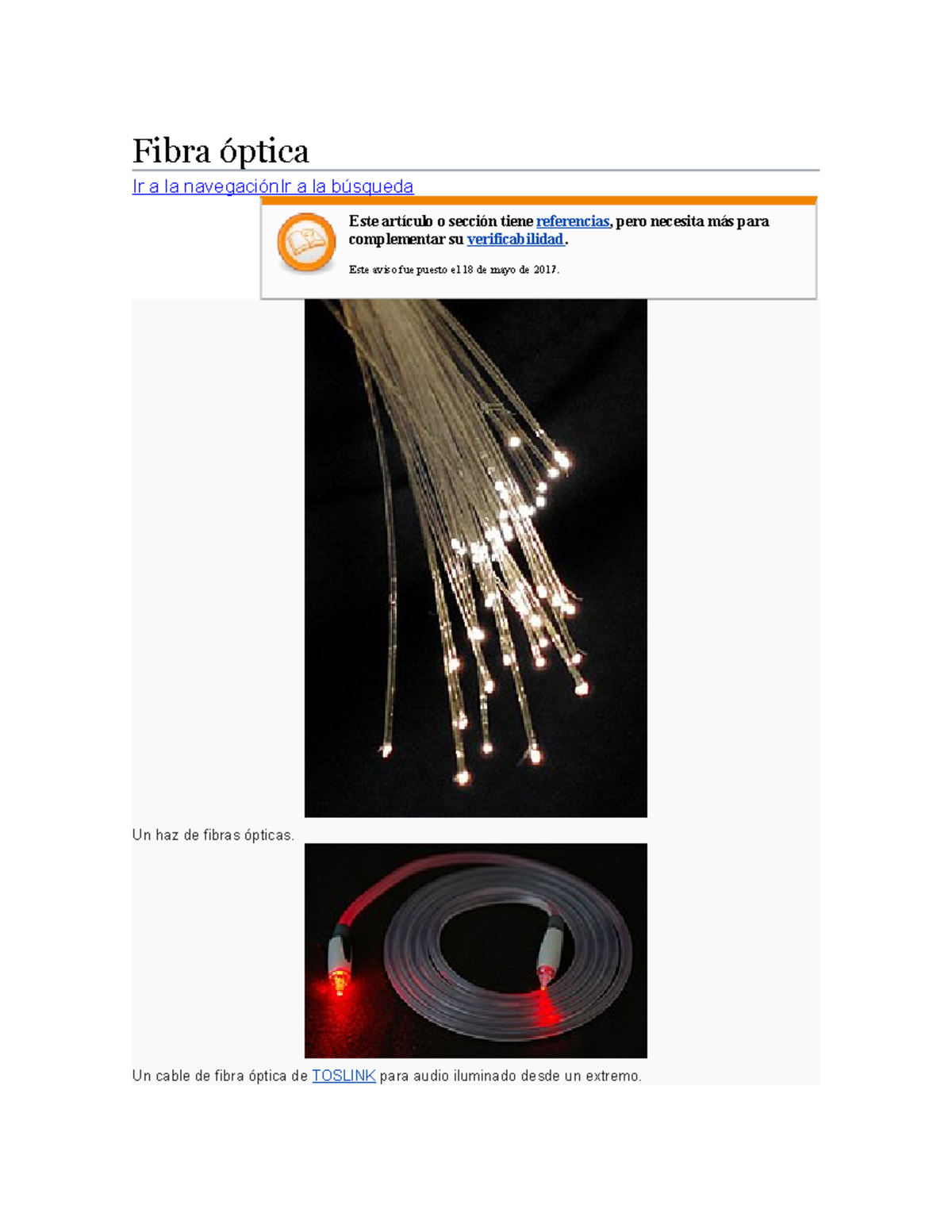 Fibra óptica - DESCRIPCION PARA ENTENDER EL TEMA Y REALIZAR ACTIVIDAD - Fibra óptica Ir a la ...