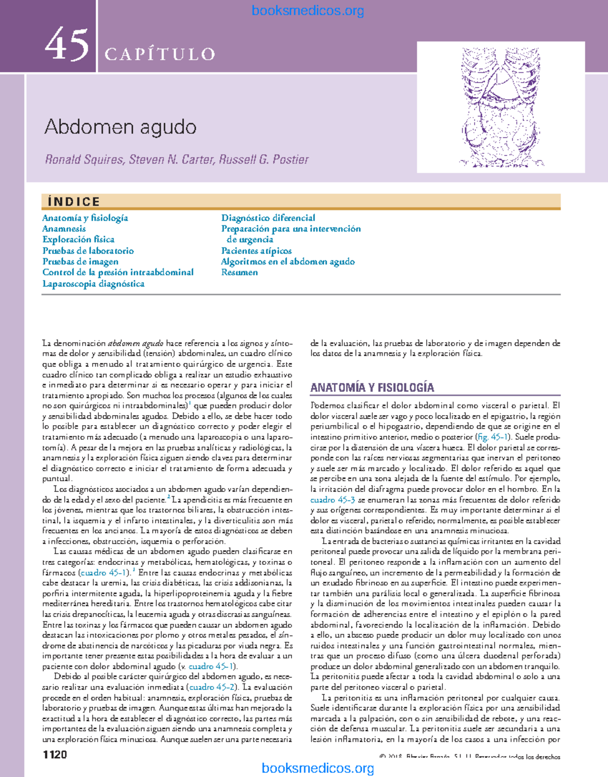 Sabiston. Tratado de cirugia 20a Edicion booksmedicos - 1120 C A P Í T ...