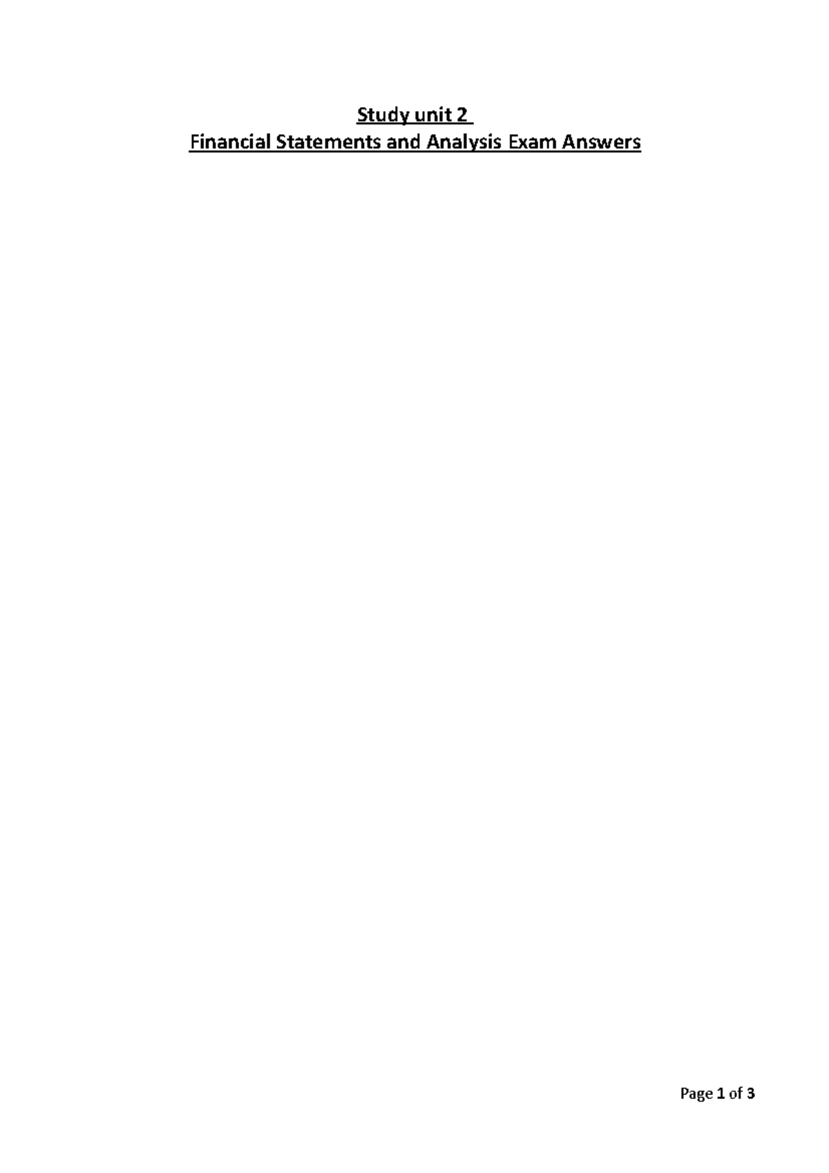 FIN2601-Study-Unit-2-Exam-Answers Financial Statements and Analysis ...