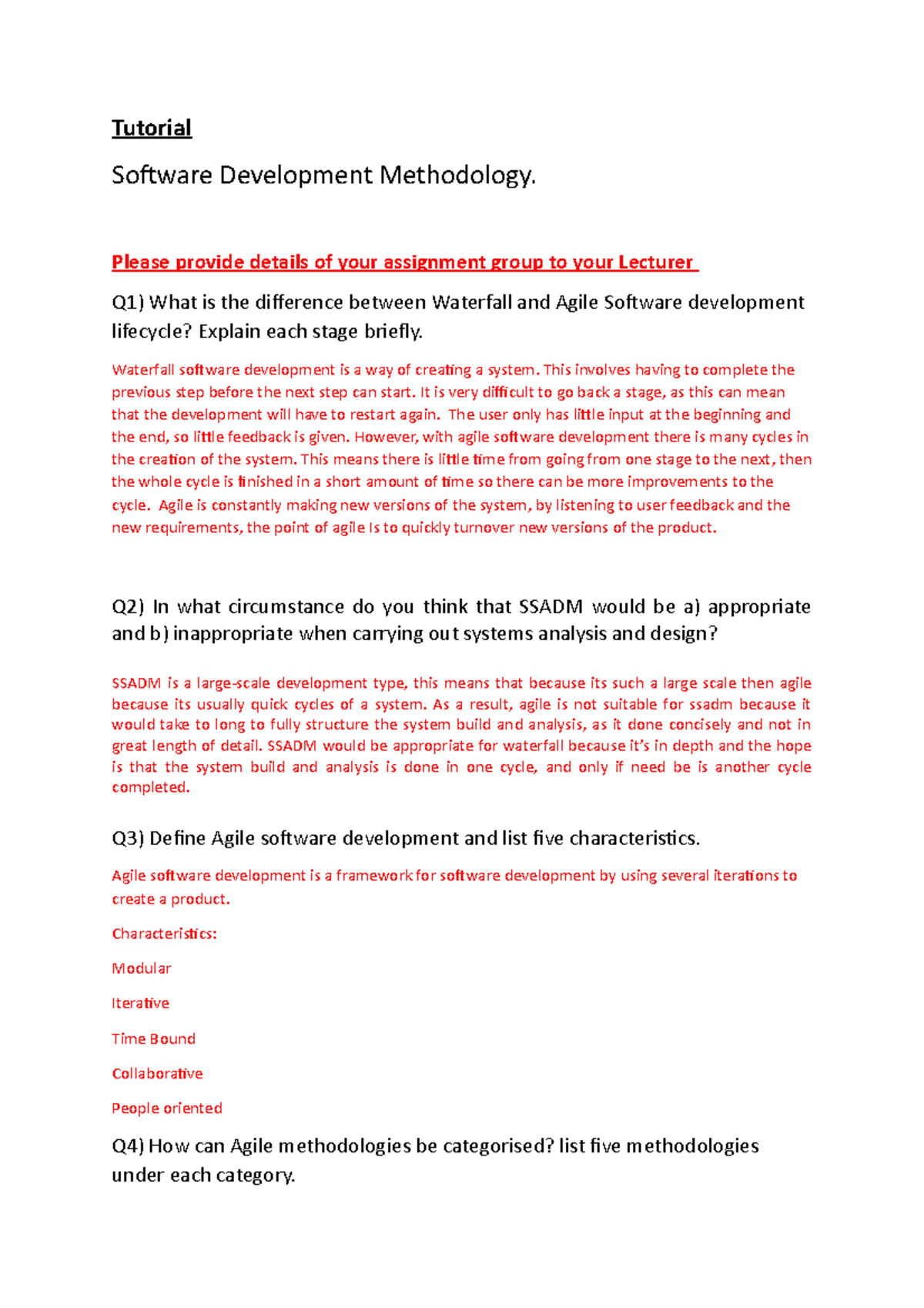 Software Development Methodologies - Tutorial Software Development ...