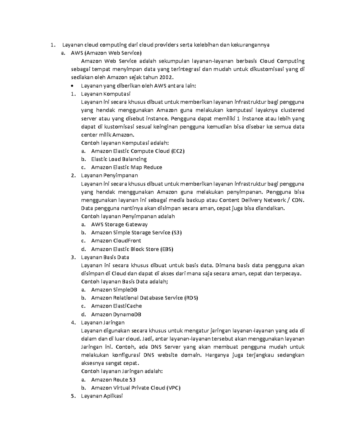 Cloud Provider Layanan Cloud Computing Dari Cloud Providers Serta