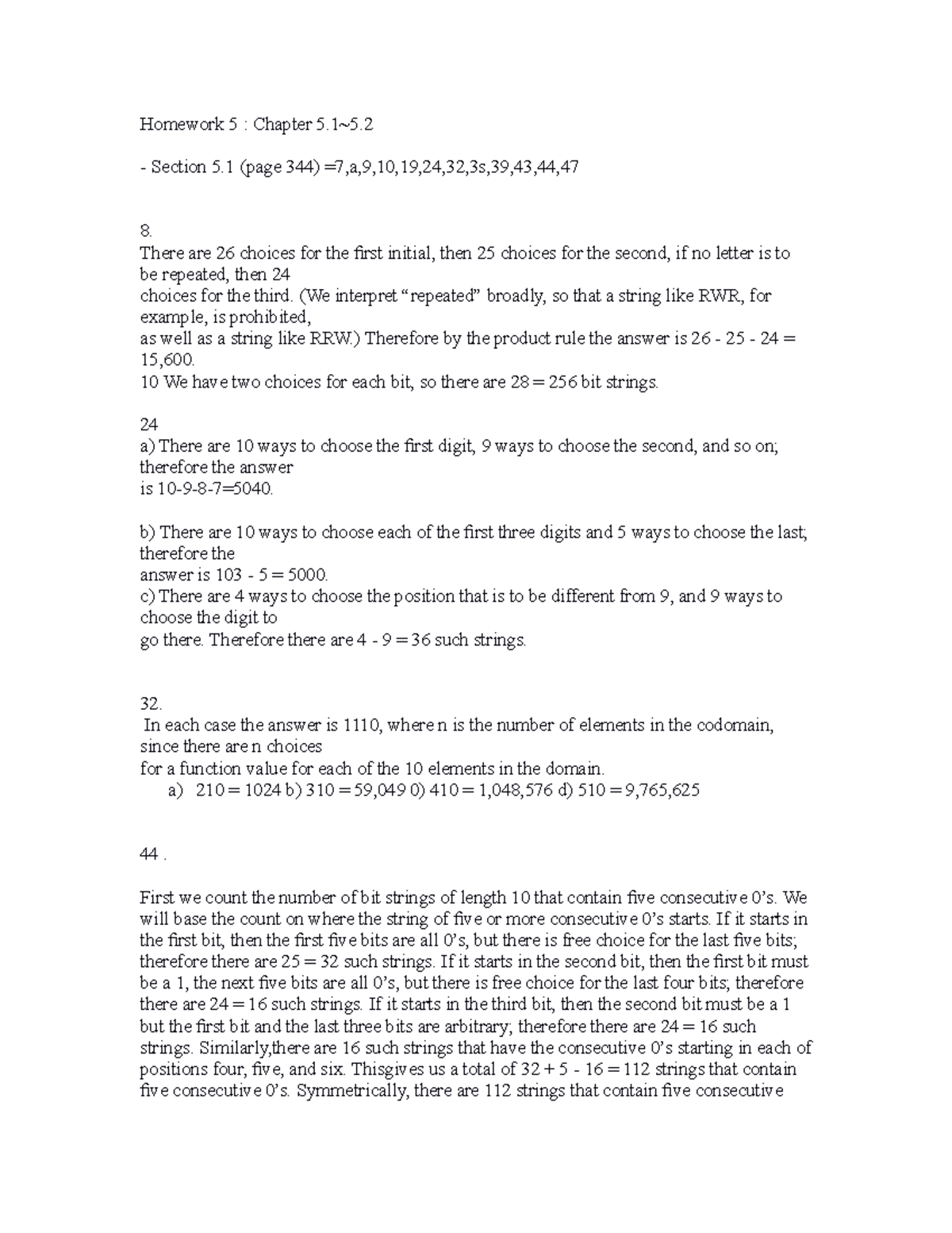 Kenneth H Rosen Even Number problems solution manual chapter 5 ...
