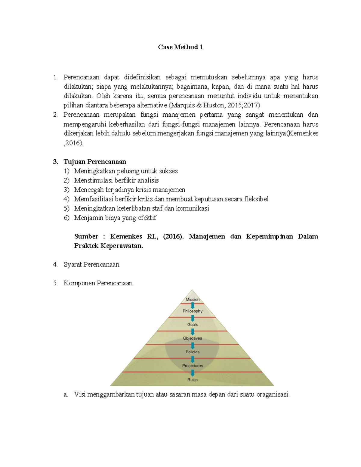 Case Method 1 - Studi kasus terhadap pasien - Case Method 1 Perencanaan ...