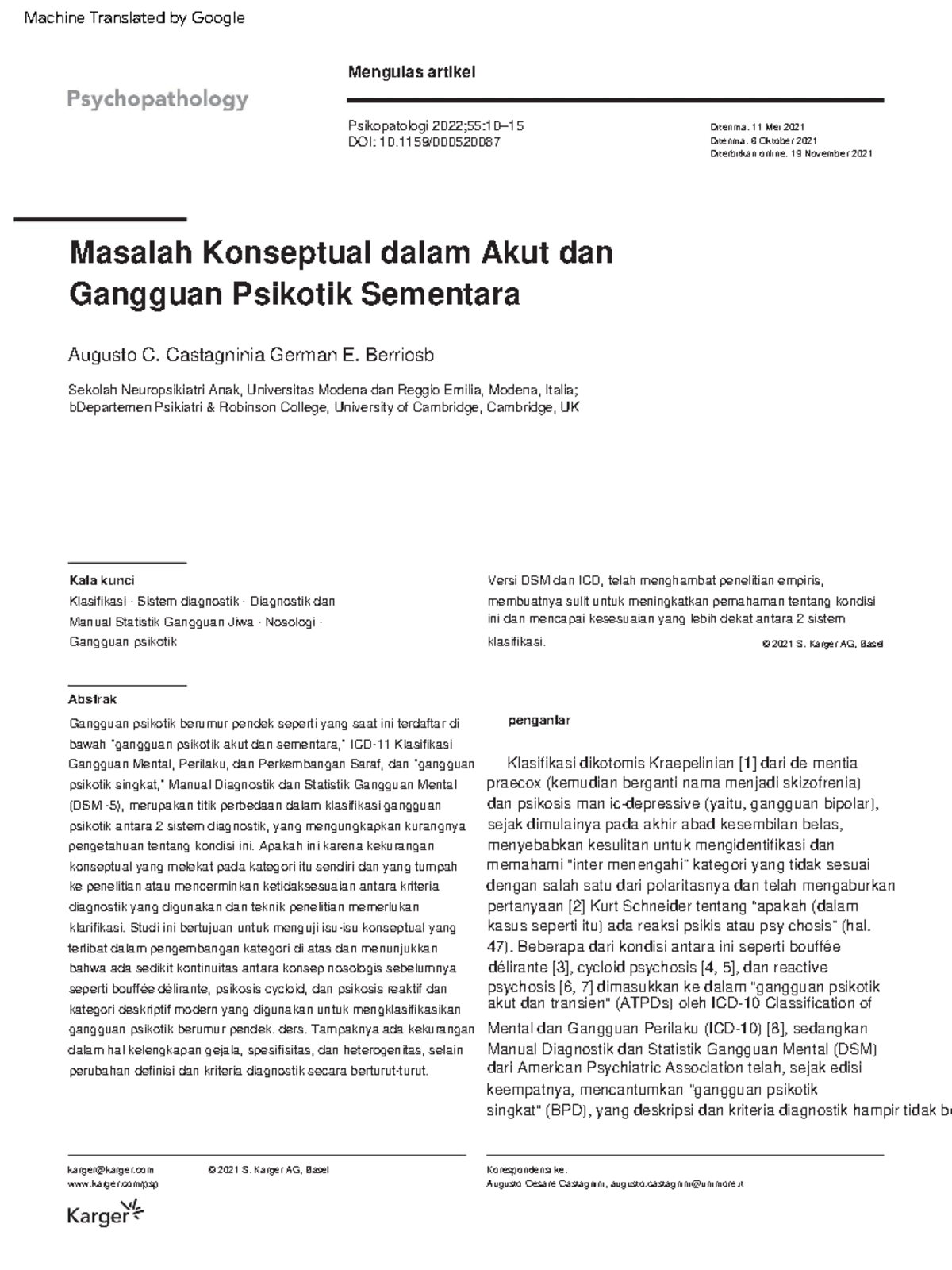 Document-2 - sdfghjh - Mengulas artikel © 2021 S. Karger AG, Basel ...