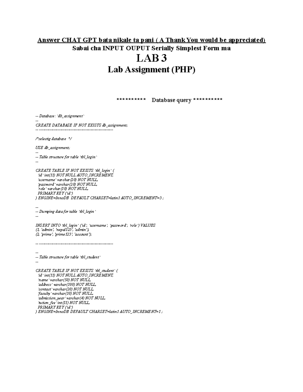 Lab Assignment sl 3 - dsa - Computer science - The British College - Studocu