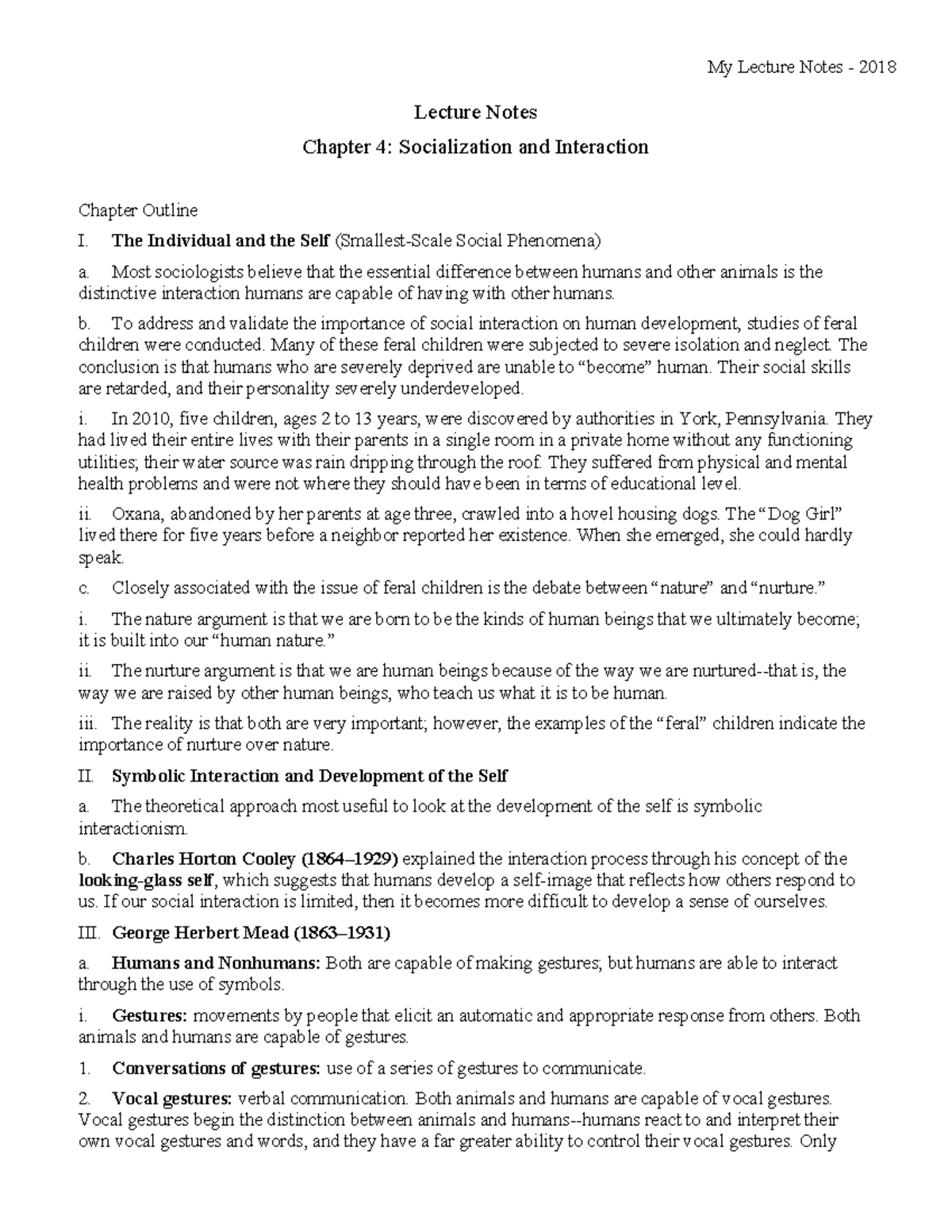 Chapter 4 Lecture Notes - SOC 101 - CSN - Studocu