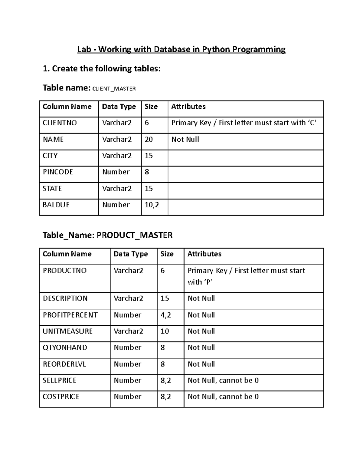 Lab Exercise 12- SQL Applications in Python - Lab - Working with ...